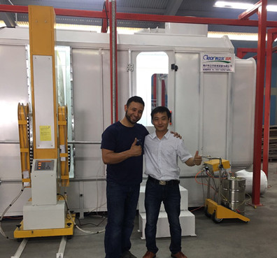 Heating Radiator Automated Powder Coating Line PLC Electrostatic Powder ...