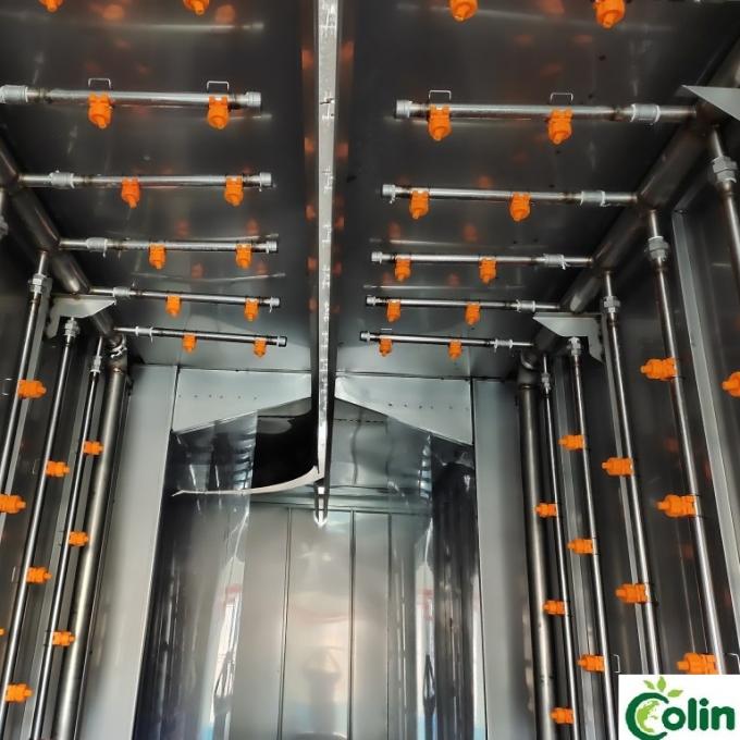 Tunnel Powder Coating Oven Overhead Conveyor System With Spraying ...