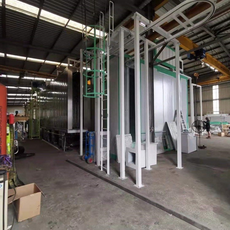 VPL Automated Powder Coating Line With Enclosed Conveyor Chain System