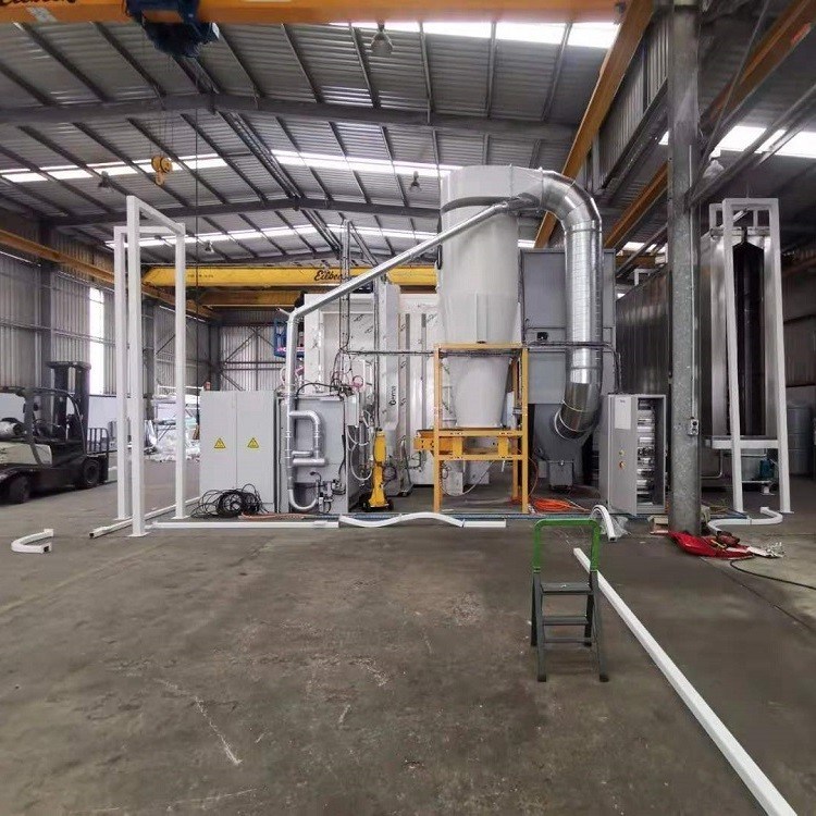 VPL Automated Powder Coating Line With Enclosed Conveyor Chain System