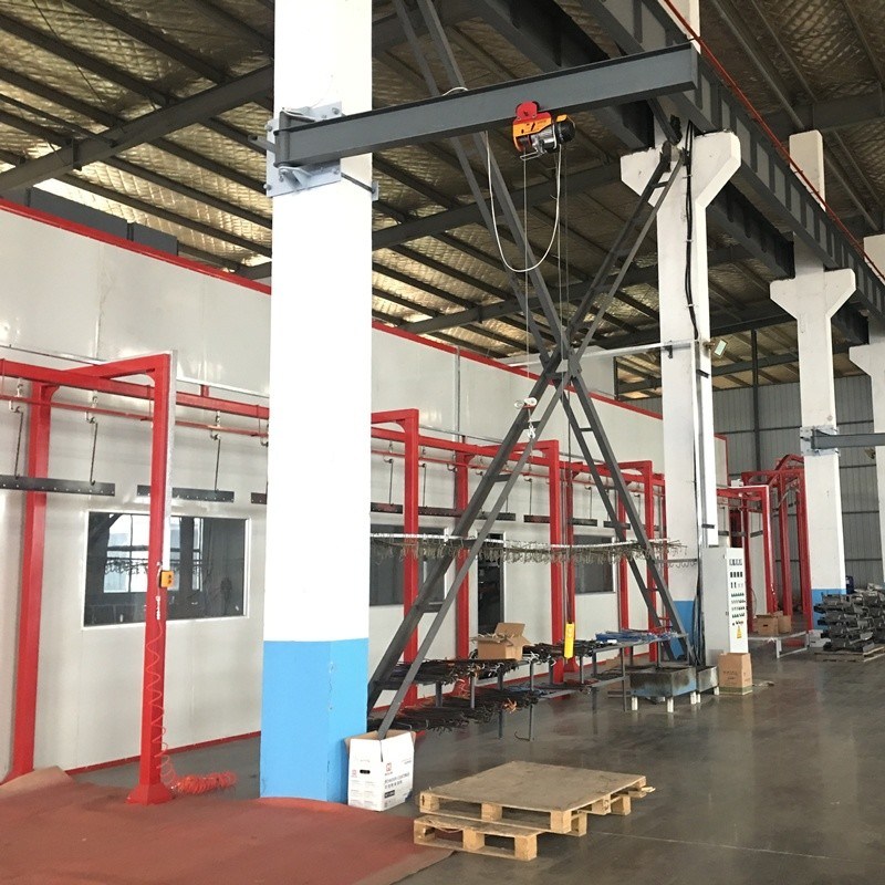 Aluminium Profile Automatic Powder Coating Plant With Manual Overhead ...