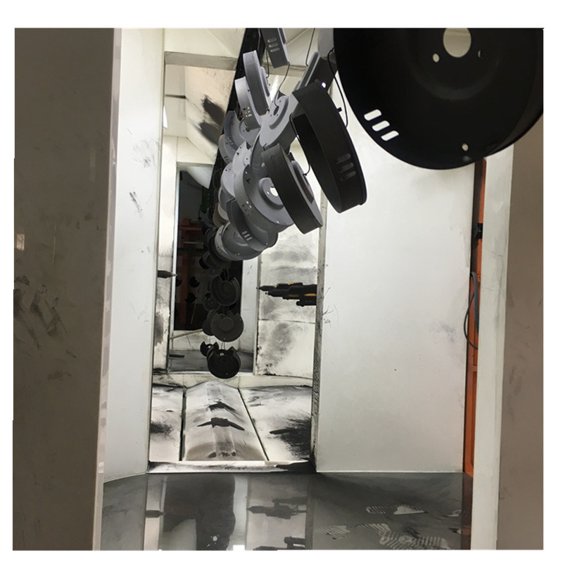 Heating Radiator Automated Powder Coating Line PLC Electrostatic Powder ...