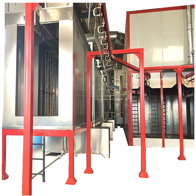 Heating Radiator Automated Powder Coating Line PLC Electrostatic Powder ...