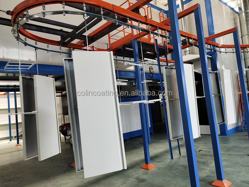 SUS304 Full Automatic Manual Powder Coating Line Metal Coating Spray