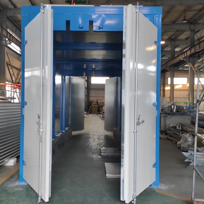Rock Wool Panel Powder Coating Oven And Booth For Aluminium Profiles