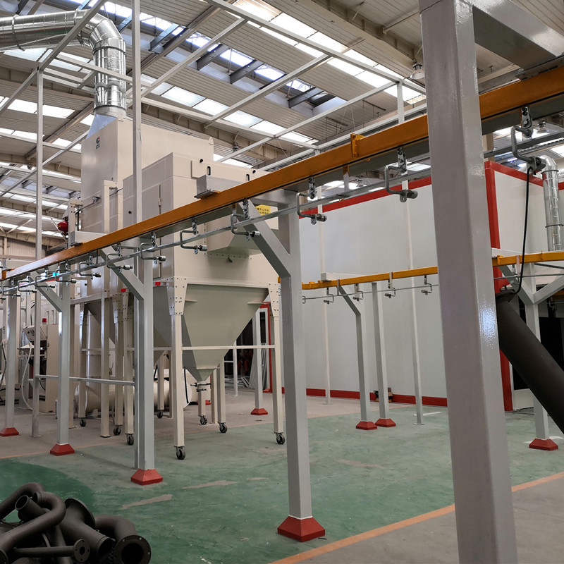 SUS304 Electrostatic Horizontal Powder Coating Line 380V 220V